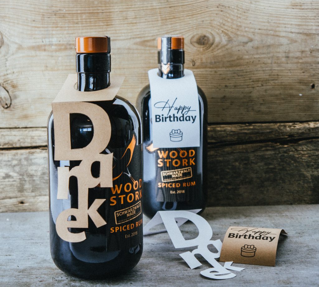 DIY Flaschenanhänger - WOOD STORK Rum